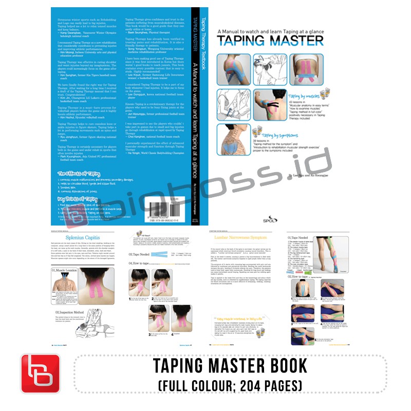 Jual TAPING MASTER BOOK / BUKU PANDUAN PEMASANGAN KINESIOTAPE | Shopee ...