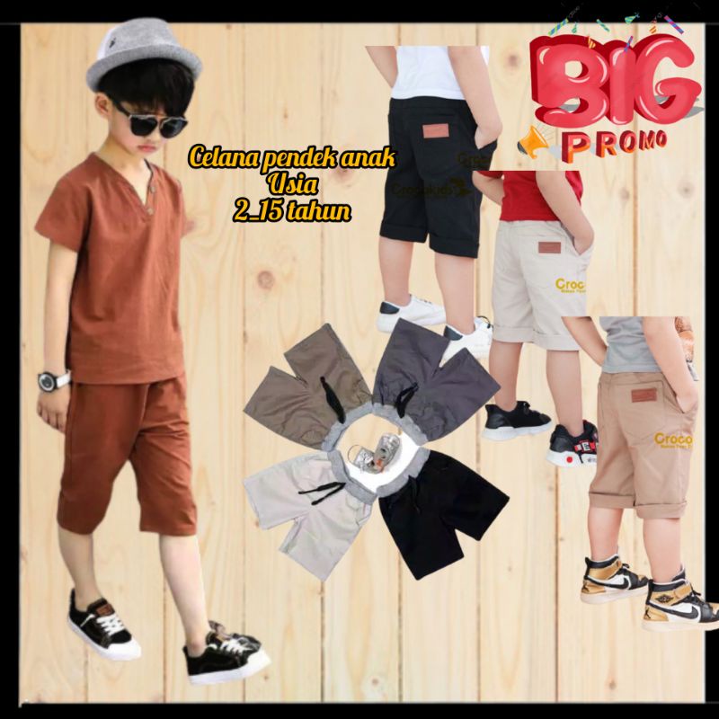 Jual Celana Pendek Anak Laki Laki Chino Chinos Anak Pendek Laki 1-12 ...