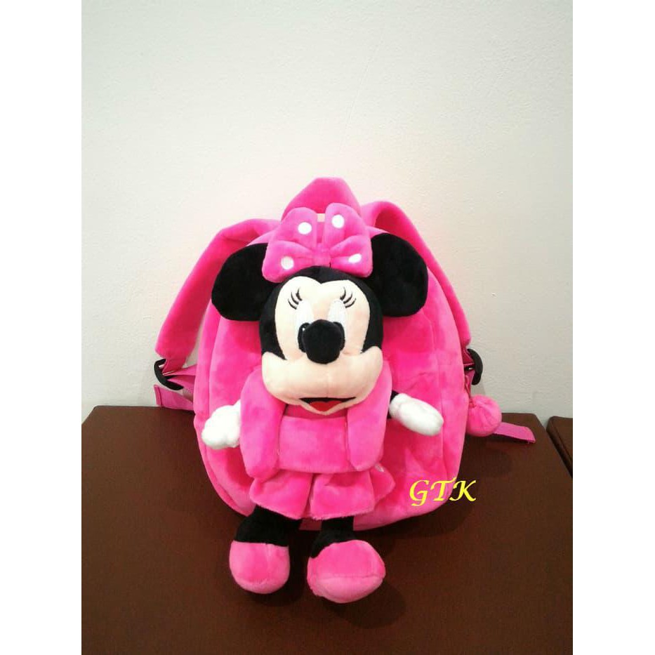 Jual PROMO!!! TAS RANSEL ANAK KARAKTER DISNEY MINNIE MOUSE +BONEKA TAS ...