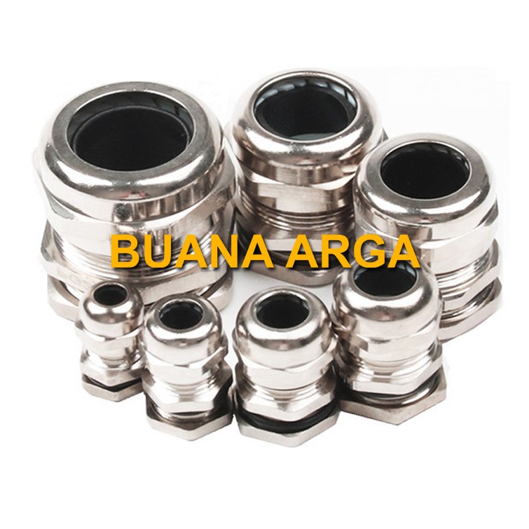 Jual Cable Gland Brass BPG 42 Fort Nickel Plated IP 65 range kabel 30 ...
