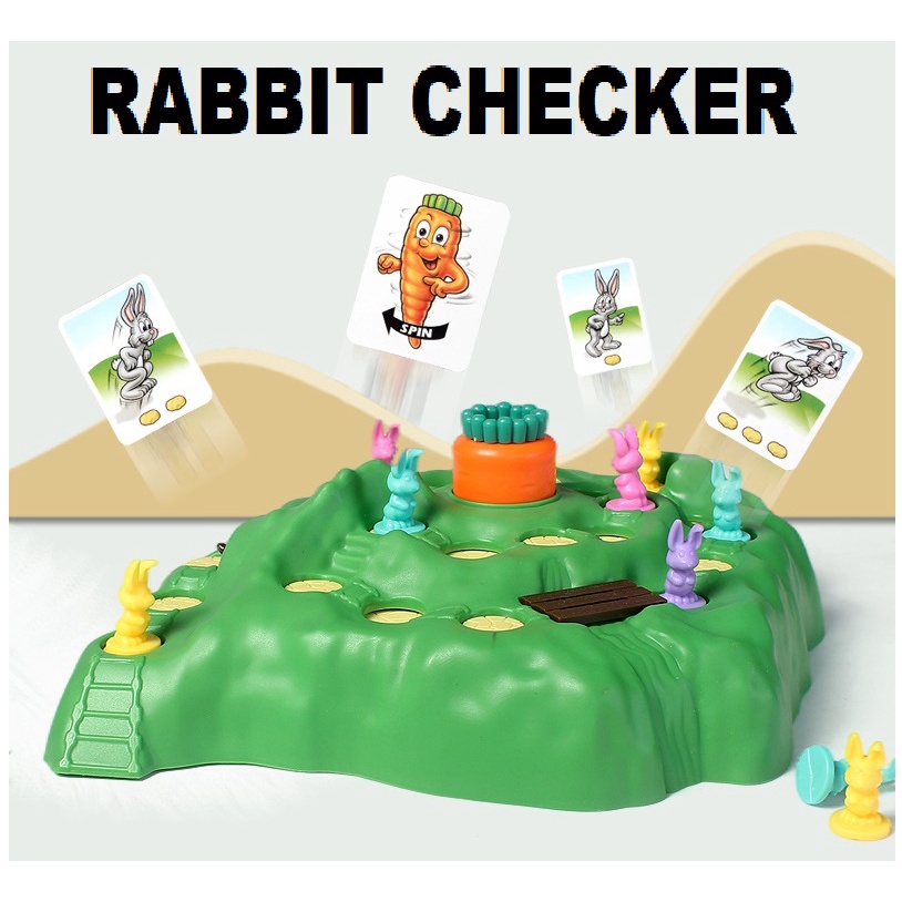 Jual 2022 DIY RABBIT CHECKER ULAR TANGGA MAINAN ANAK SNAKE LADDER ...