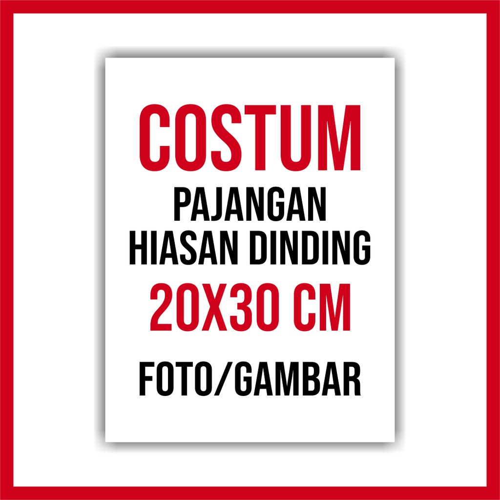 Jual HIASAN DINDING CUSTOM UKURAN 20X30 CM PAJANGAN DINDING CUSTOM WALL ...