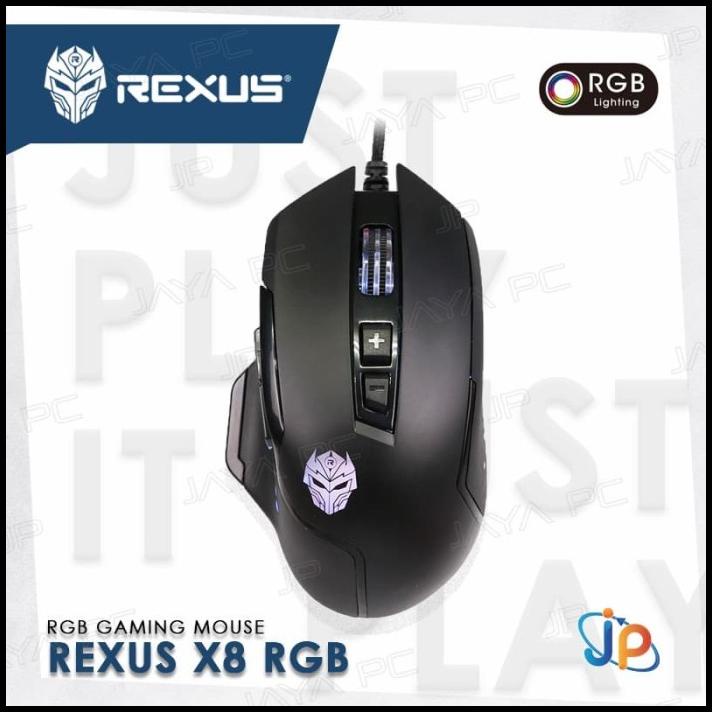 Jual Mouse Gaming Rexus Xierra X8 Rgb - X 8 Macro Gaming Mouse | Shopee ...