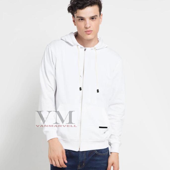 Jual VM Jaket Putih Polos Jaket pria Putih | Shopee Indonesia