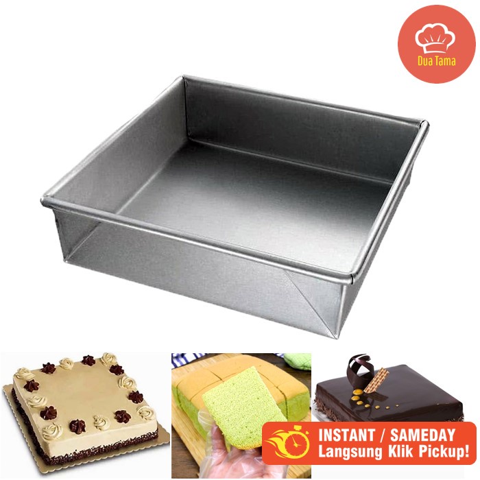 Jual PAN LOYANG ALUMINIUM PERSEGI SEGI EMPAT KOTAK UNTUK CAKE ROTI ...