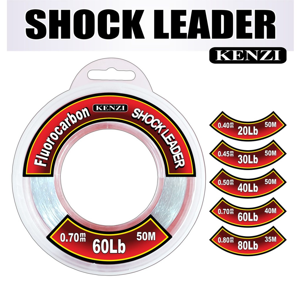 Jual SHOCK LEADER KOJI FLUOROCARBON 20, 30, 40, 60, 80 SENAR PANCING ...