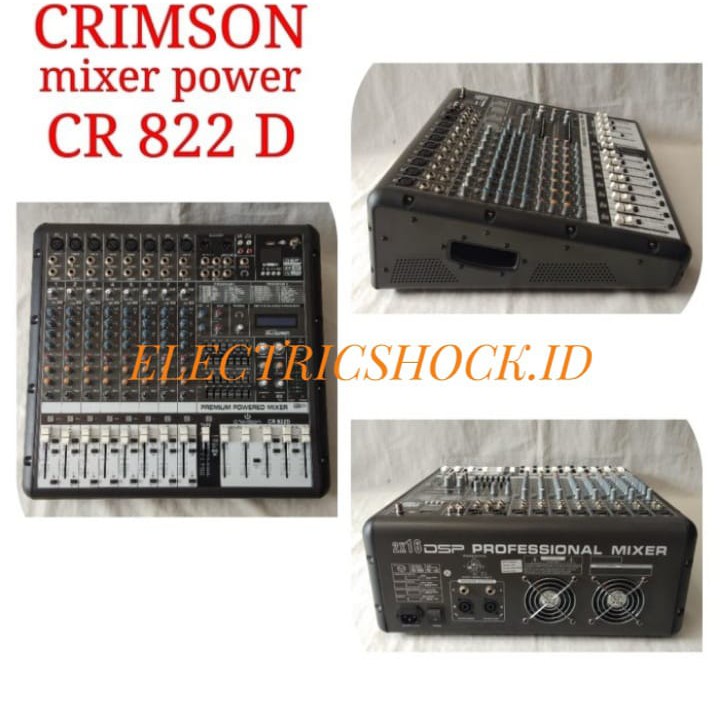 Jual POWER MIXER CRIMSON CR 822 D / CR 822D 8 CHANNEL | Shopee Indonesia