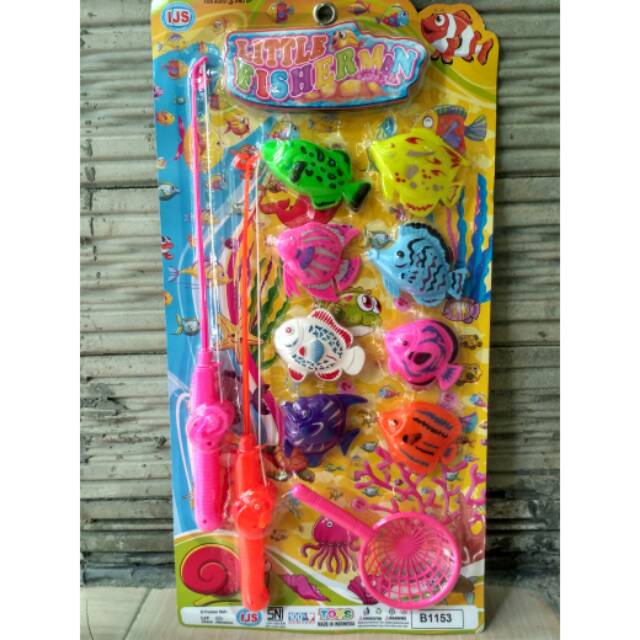 Jual Mainan pancing / mainan Mari mancing mania / game fishing little ...