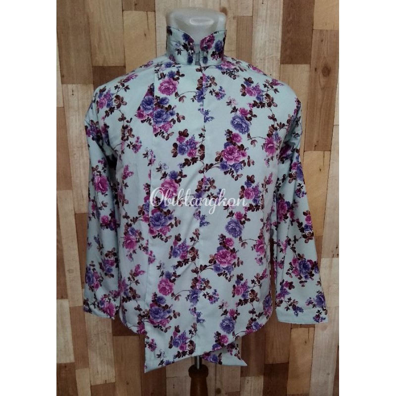 Jual BUSANA JAWA SURJAN KEMBANGAN UNGU BIRU | Shopee Indonesia