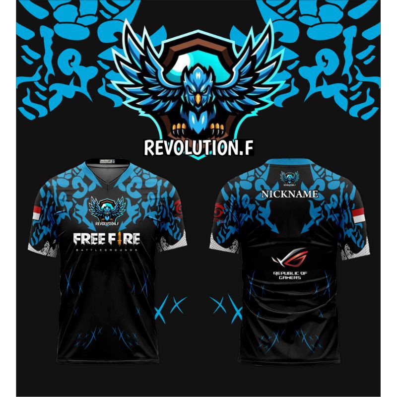 Jual JERSEY GAMING FREE FIRE (bebas reques, bisa pakai desain sendiri ...
