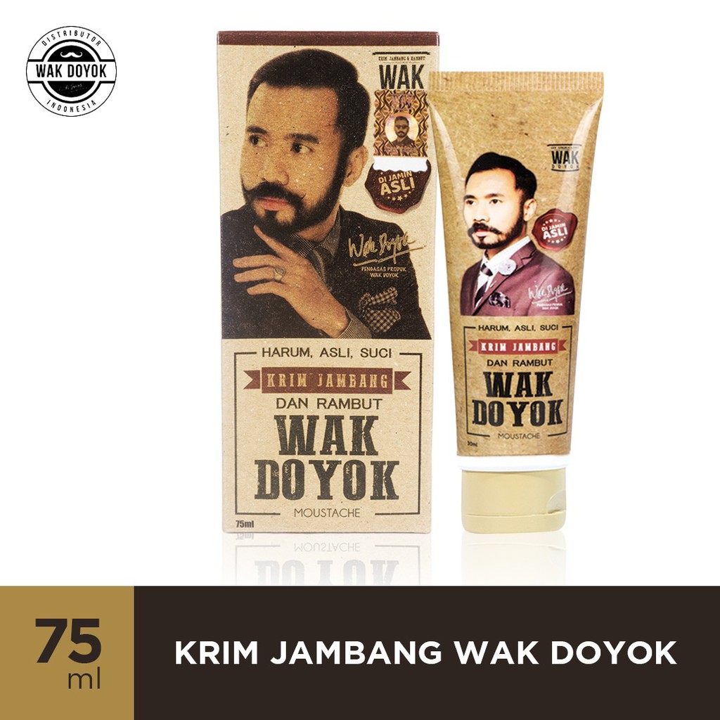 Jual Wak Doyok Cream 75ml Original Hologram - Wakdoyok Penumbuh Jambang ...