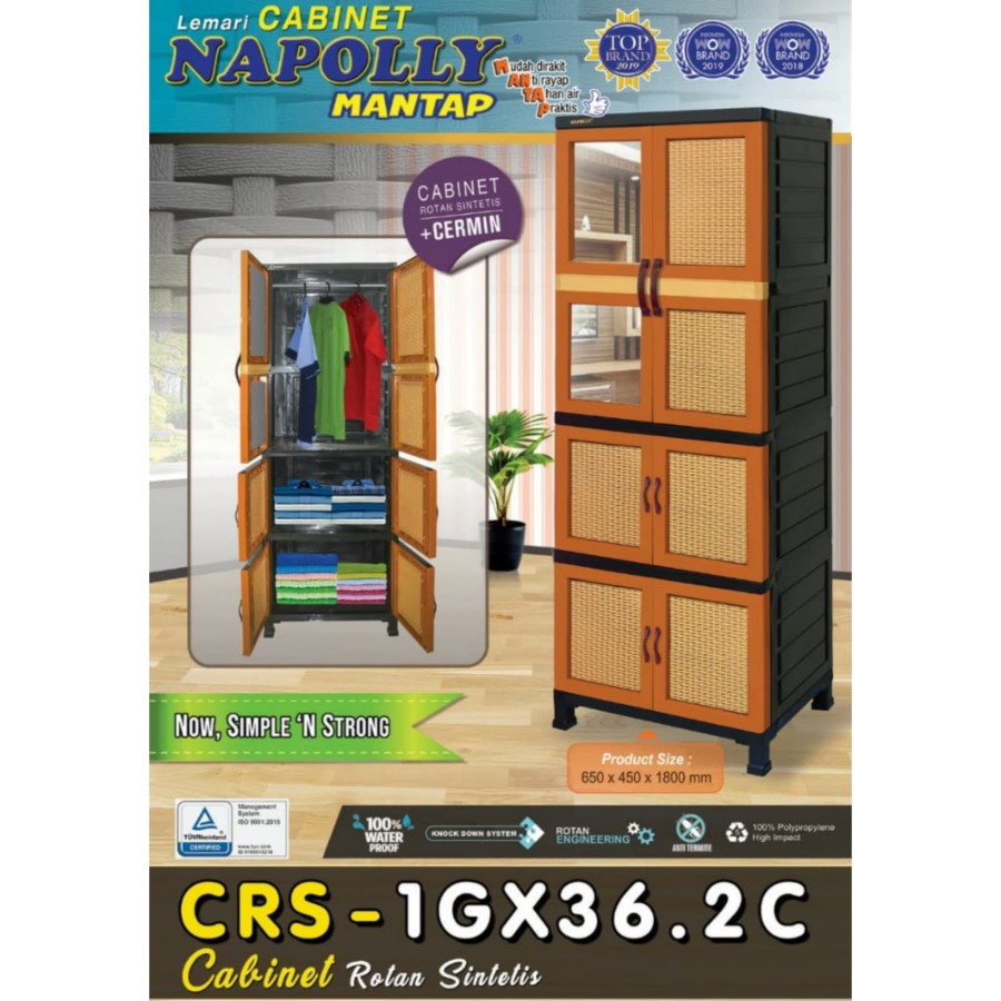Jual LEMARI NAPOLLY CABINET CABRO GX36 2C | Shopee Indonesia