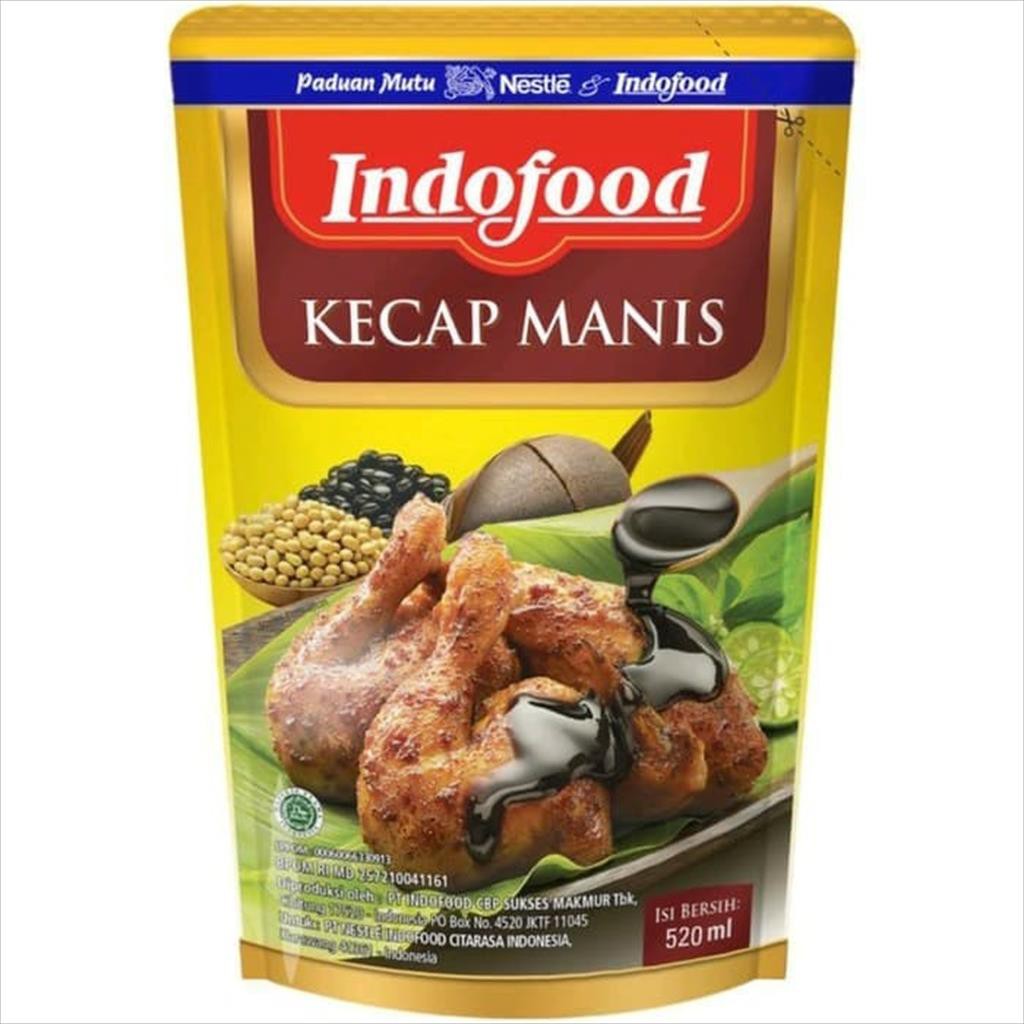 Jual INDOFOOD KECAP MANIS POUCH 520ml | Shopee Indonesia