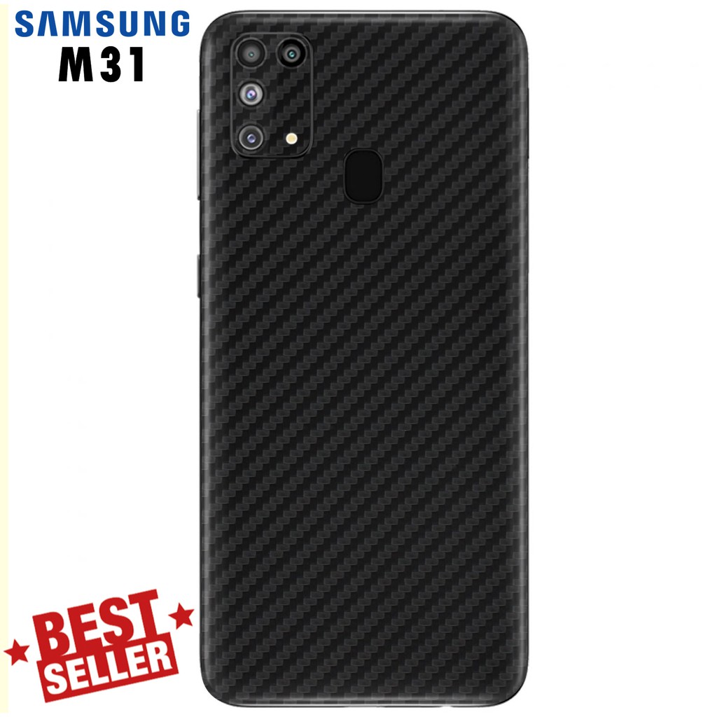 Jual Garskin Carbon Samsung M31 Skin Back 3D Anti Gores Anti Jamur ...