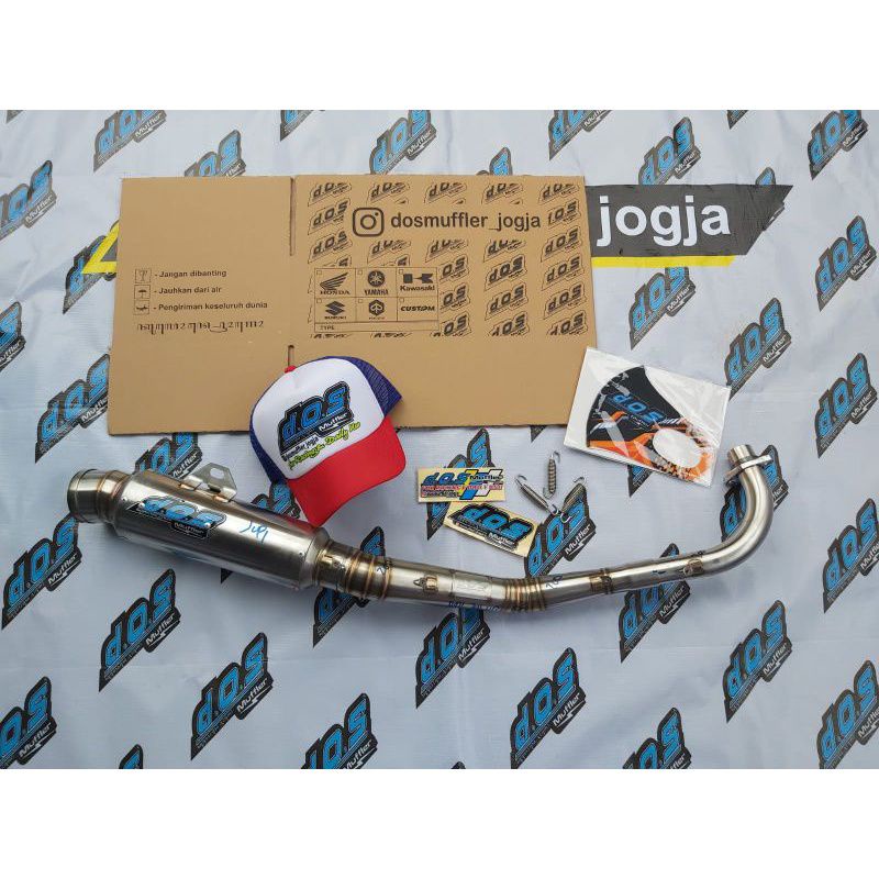 Jual Knalpot D.O.S Muffler Bebek Jupiter Z 5tp Road Race 130CC Original ...