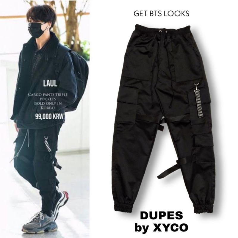 Jual TRENDING!! BEST SELLER!! LAUL JUNGKOOK BTS CARGO PANTS CYBERPUNK ...
