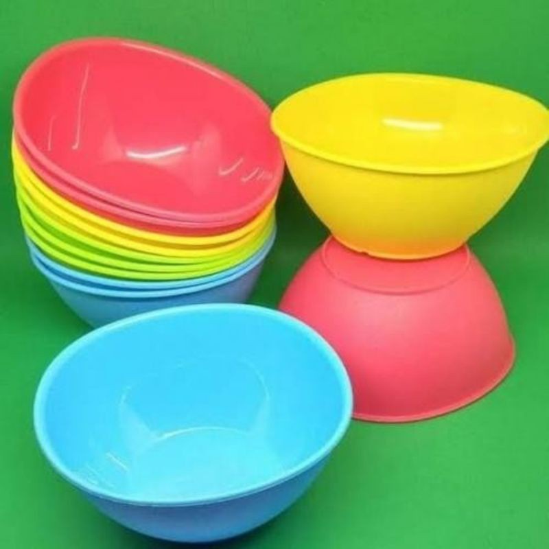 Jual Mangkuk Plastik KH Happy Ukuran S Warna - Warni / Mangkuk Cetakan ...