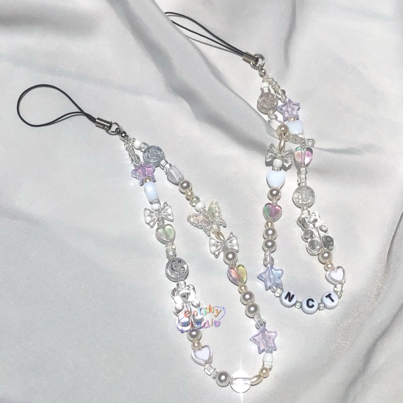 Jual Moira Phone Strap | Custom Beads Keychain | Handphone Accessories ...