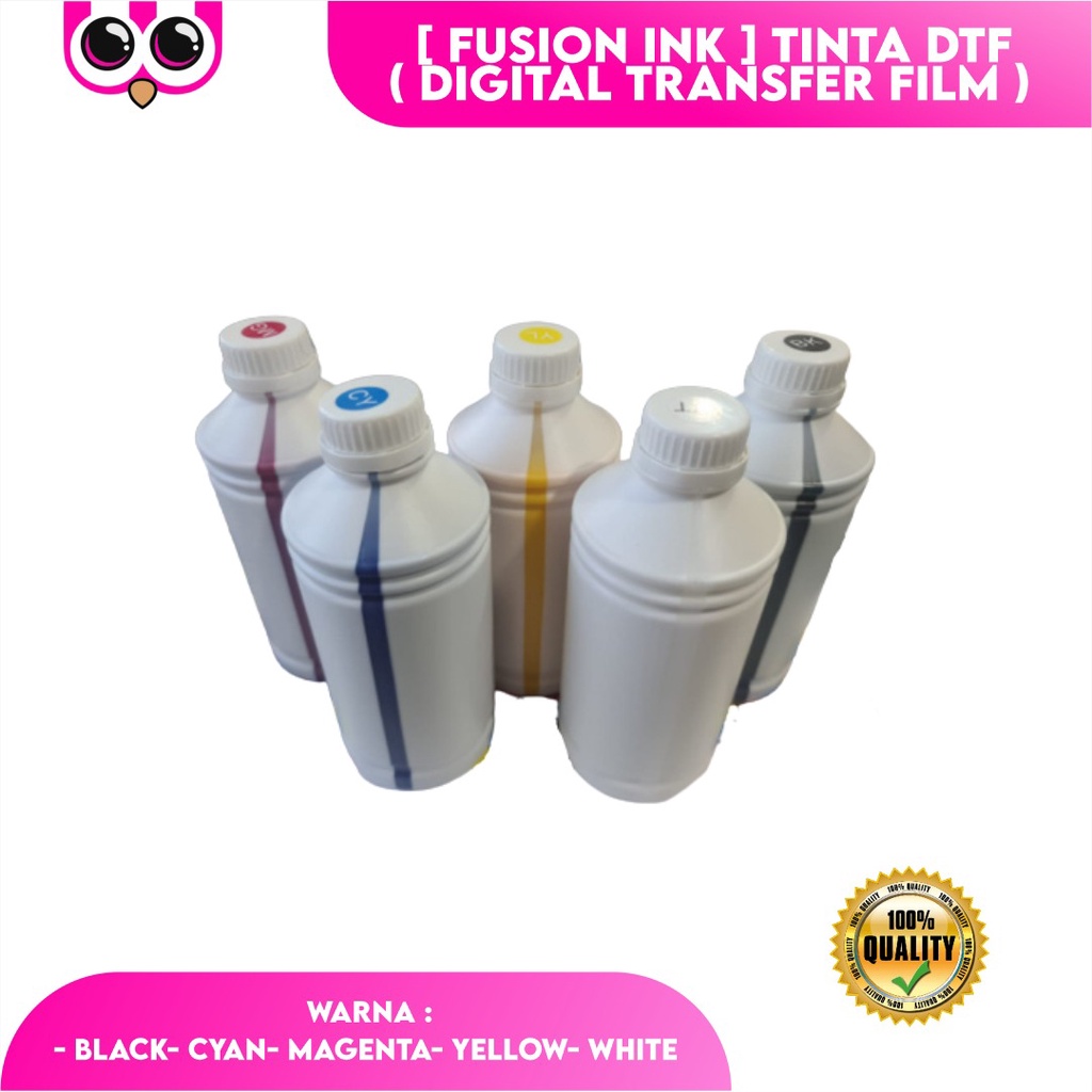 Jual [ FUSION INK ] TINTA DTF ( DIGITAL TRANSFER FILM ) BEST QUALITY ...