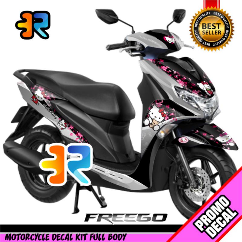 Jual Decal Stiker Yamaha Freego Hello Kitty Full Body | Shopee Indonesia