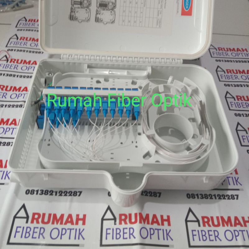 Jual odp 24 core lengkap Splitter PLC 1:16 SC UPC/odp 24core | Shopee ...