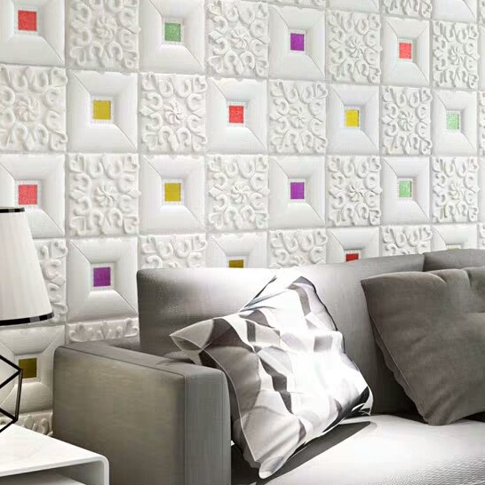 Jual Wallpaper 3D BATIK FOAM / Wall Dinding 3D Motif Foam Batik Motif ...