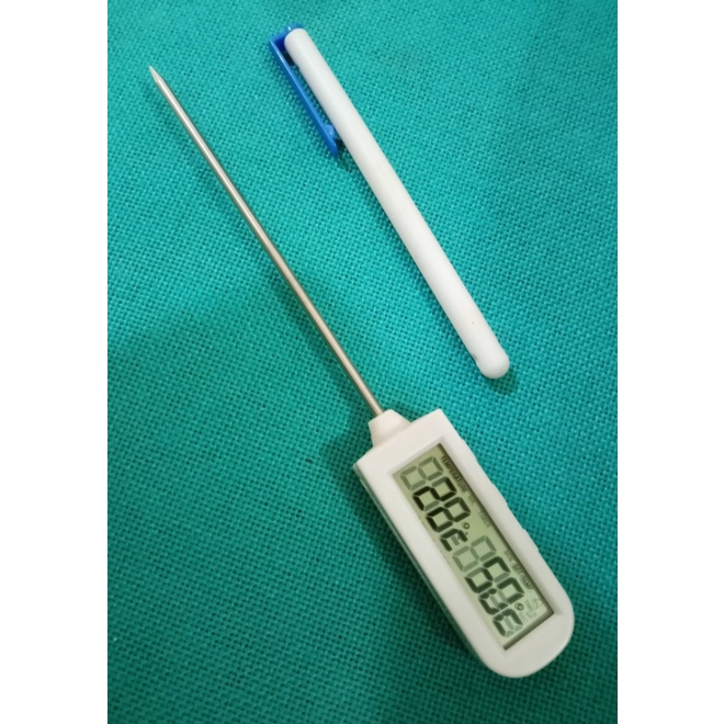 Jual Digital Thermometer with Timer & Alarm Temperature Sensor | Shopee ...