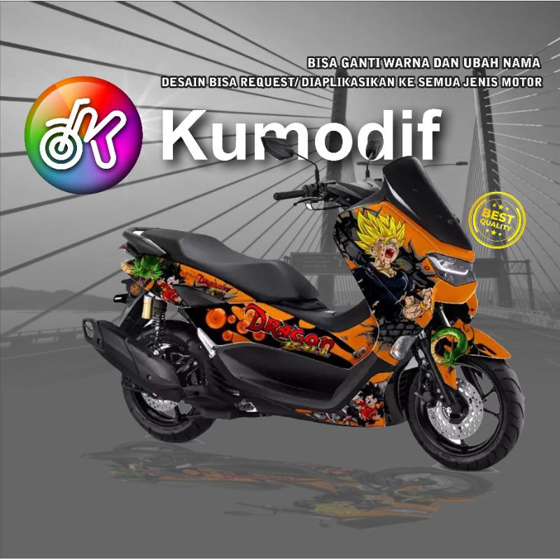Jual Sticker Decal NMAX motif Anime dragon Ball full body | Shopee ...