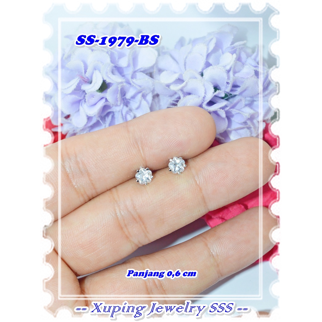 Jual Anting Lapis Emas 18K SS-1979-BS One Star Silver Merek Xuping Original | Shopee Indonesia