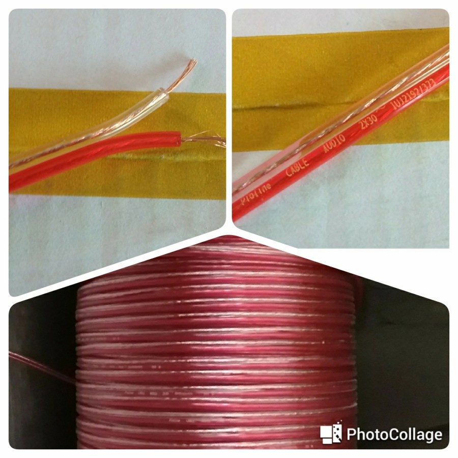 Jual Kabel tembaga audio transparan 2x30 2 x 30 meteran | Shopee Indonesia