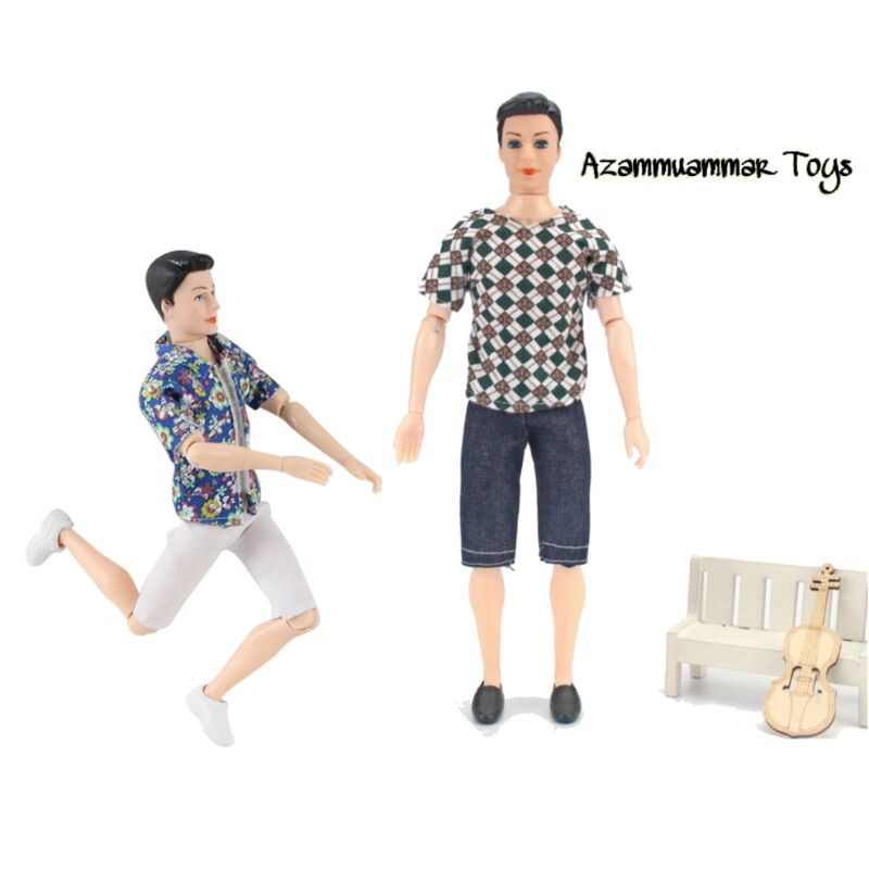 Jual mainan boneka cowo +baju+sepatu terbaru engsel nya bisa di tekuk ...