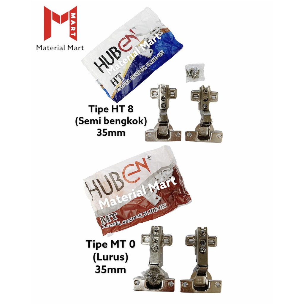 Jual Engsel Sendok Lurus 35mm | Engsel Lemari Semi Bengkok (No Slow ...