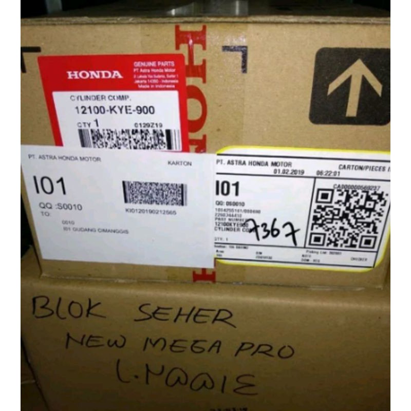 Jual blok seher piston cylinder comp megapro monoshock verza injeksi karbulator 12100 kye 900 ...
