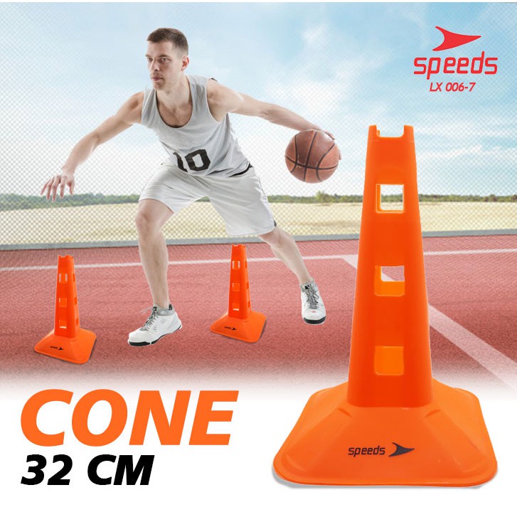 Jual SPEEDS Agility Cone Tinggi 32cm Kerucut Marker untuk Latihan ...