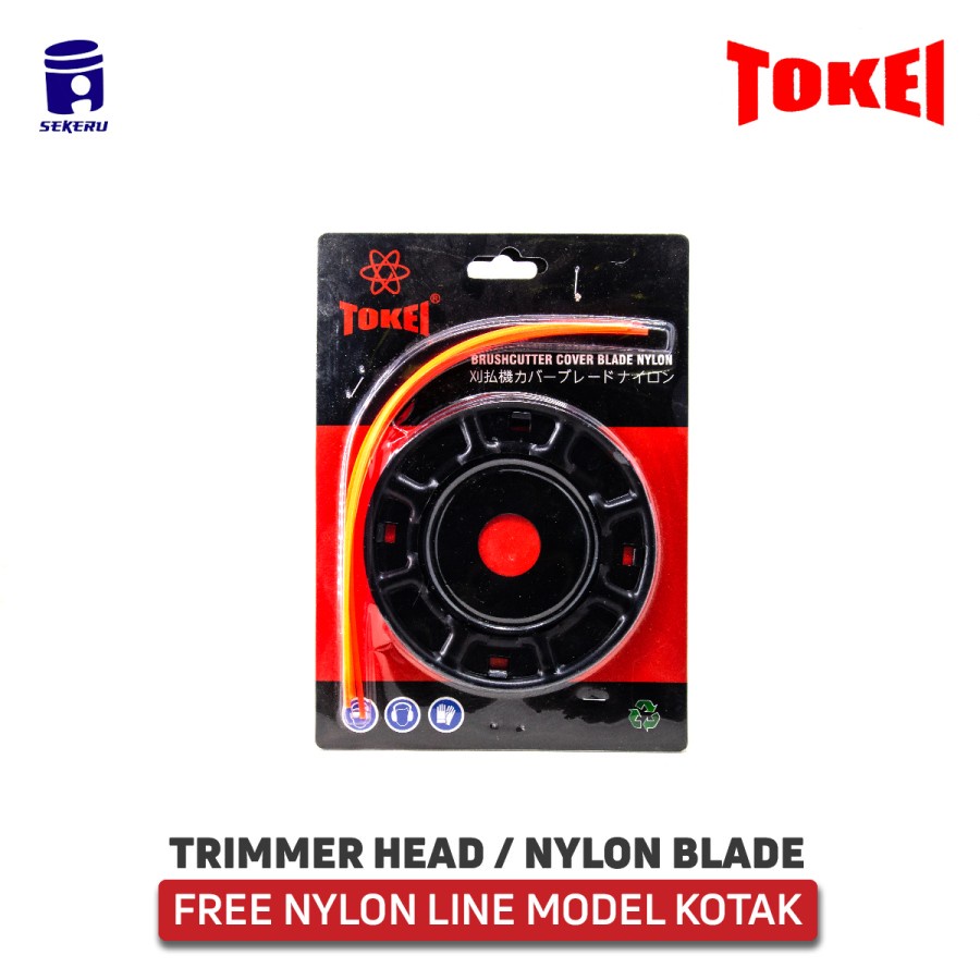 Jual Pisau Senar Tokei Blade Cutter Nylon 2.4mm Mesin Potong Rumput ...