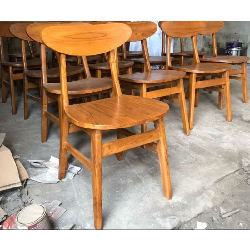 Jual kuri ropan kursi cafe kursi jati kursi minimalis | Shopee Indonesia