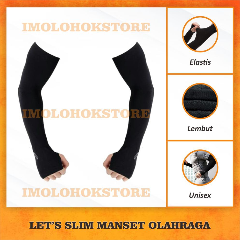 Jual LETS SLIM MANSET OLAHRAGA PRIA WANITA MANGSET OLAHRAGA LARI SEPEDA ...