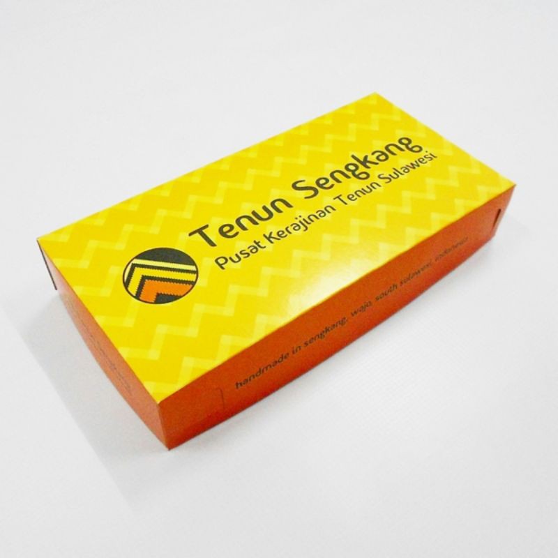 Jual Dus Kotak Box Kemasan Kuning Tenun Sengkang (Harga per Pcs ...