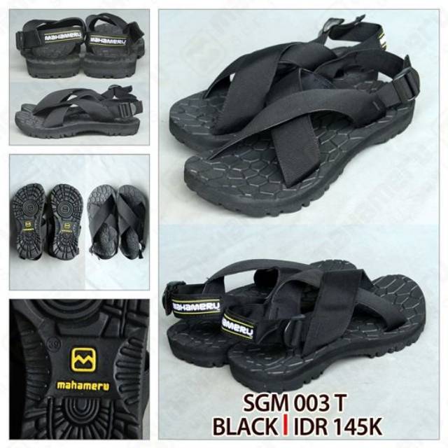 Jual Sandal Gunung Mahameru silang Hitam | Shopee Indonesia