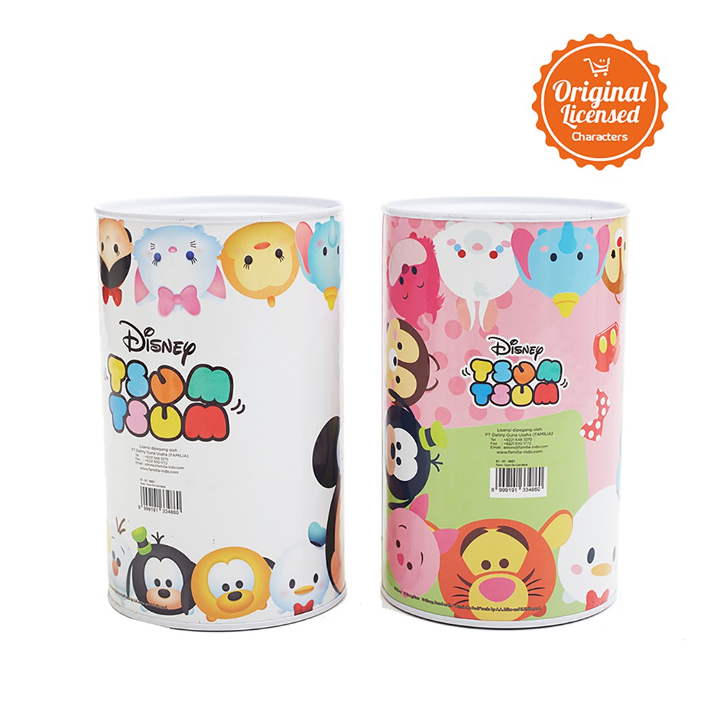 Jual Disney Tsum Tsum Coin Bank Celengan Kaleng | Shopee Indonesia