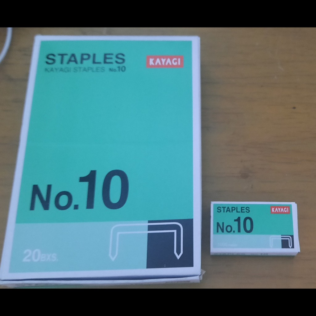 Jual 20 Box Kecil/ 1 Box Besar ISI STAPLES STEPLES STAPLER KAYAGI NO 10 ...