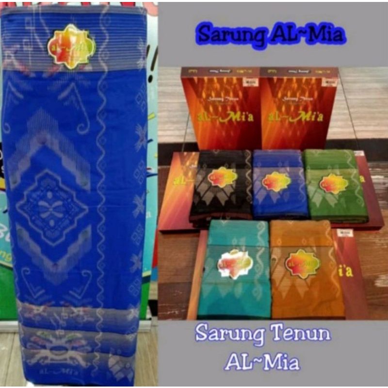 Jual Sarung Tenun Dewasa ( MERK AL - MIA 100 % ORIGINAL ) | Shopee ...
