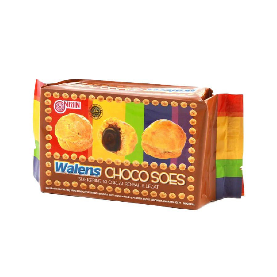 Jual Kue Soes Kering Nissin Wallens Choco Soes 100g || Kue Sus | Shopee ...