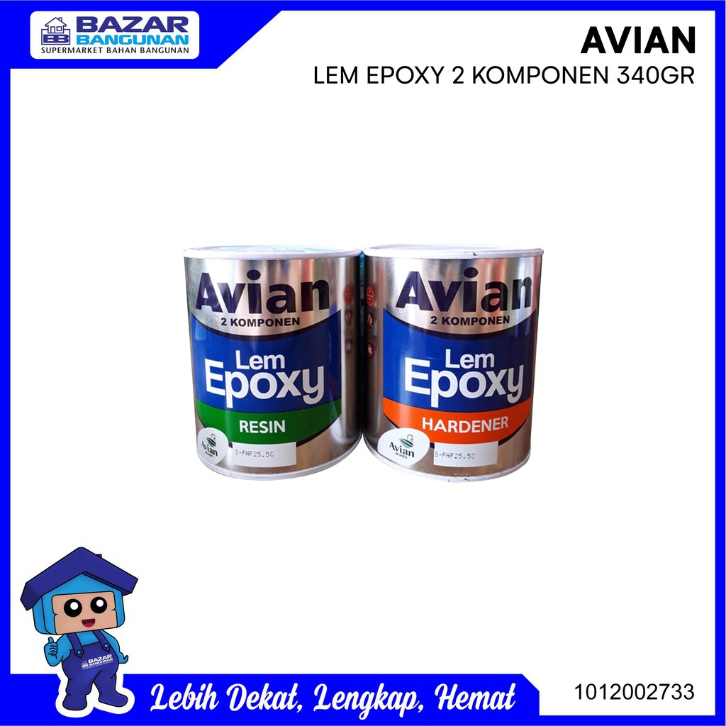 Jual Avian - Lem Epoxy Serbaguna Kayu Besi Kaca Lem 2 Komponen Resin Hardener | Shopee Indonesia