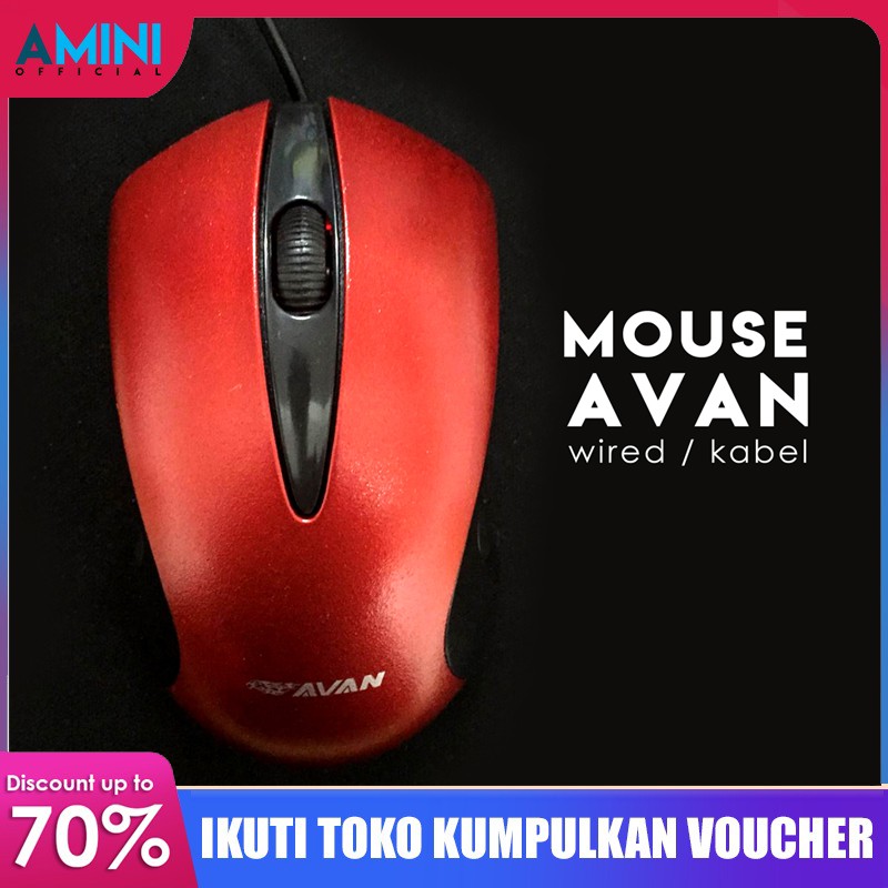 Jual MOUSE KABEL / MOUSE WIRED / MOUSE AVAN ECO-3 / MOUSE USB OPTICAL ...