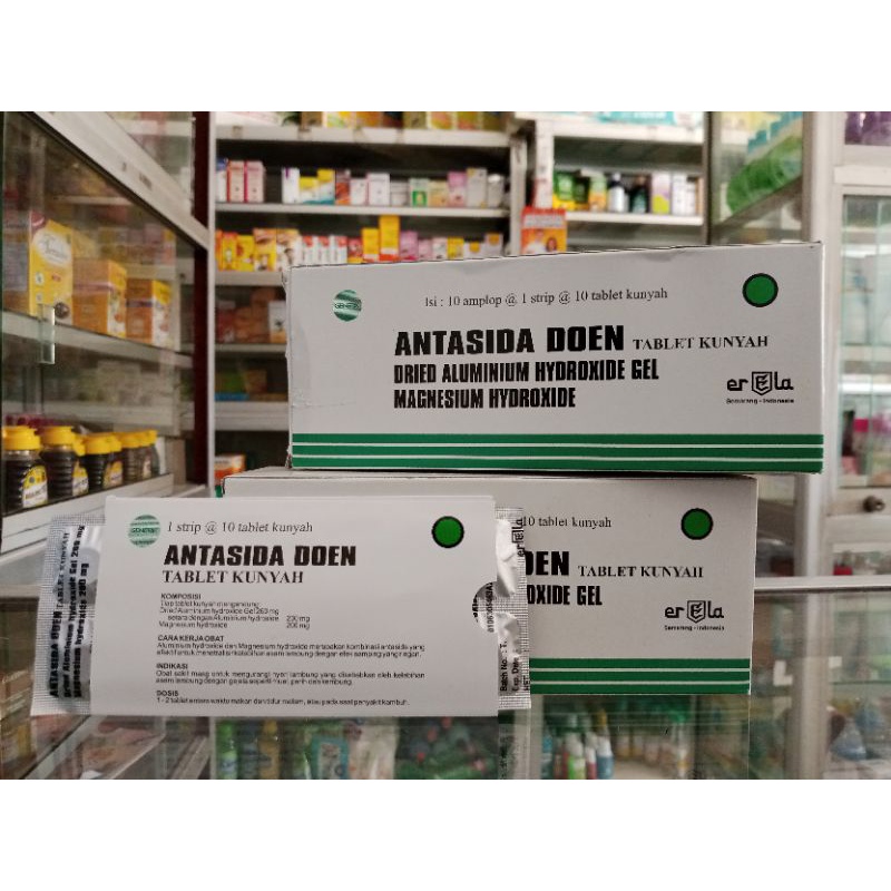Jual ANTASIDA DOEN ERELA 1 STRIP @10 TABLET - ED 04/2026 | Shopee Indonesia