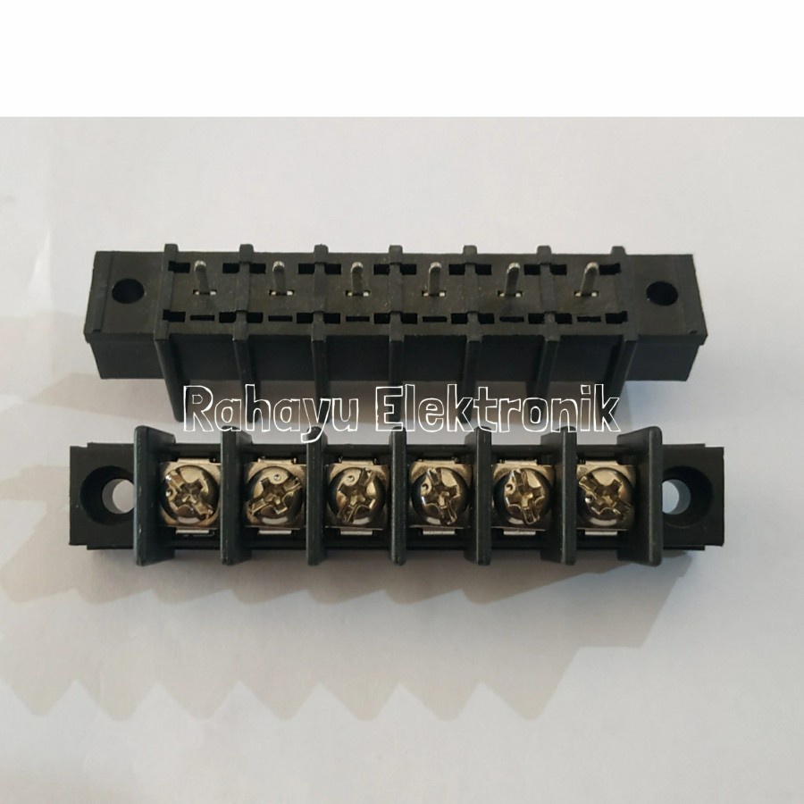Jual Terminal Block Blok Hitam 6P PCB 6 P KF45 6 Pin 9,5MM KF 45 Baut Berkualitas | Shopee Indonesia