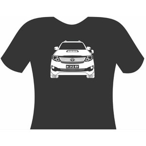Jual Kaos Mobil Otomotif Custom - Toyota Fortuner TRD - Nopol & Warna ...