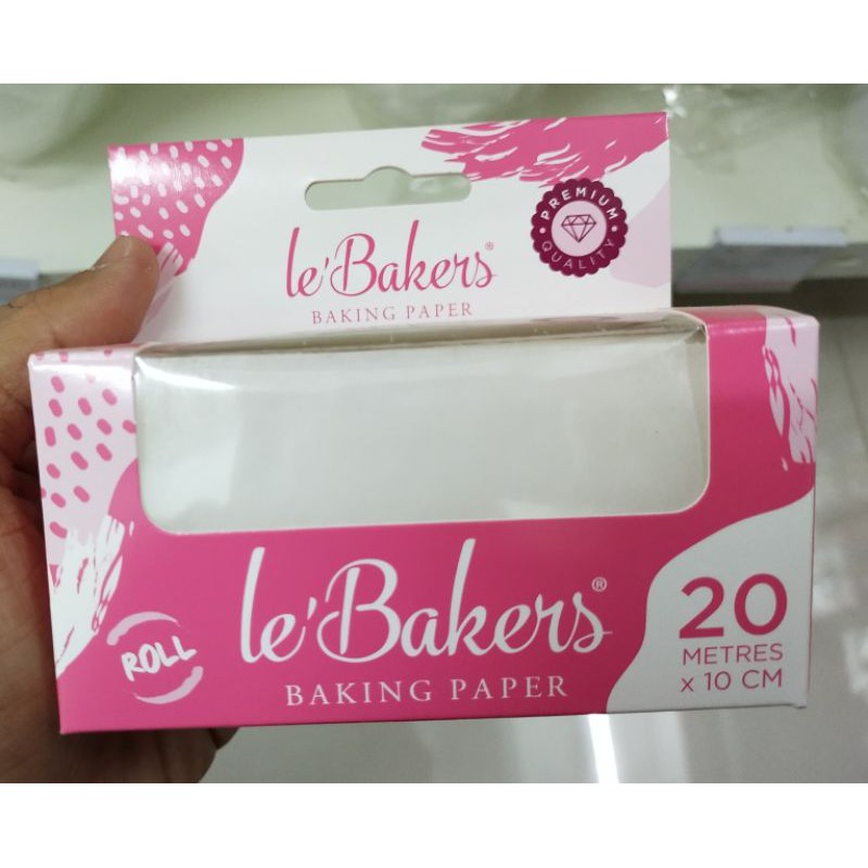 Jual LE BAKERS ROLL BAKING PAPER 20M x 10CM / KERTAS ROTI ROLL | Shopee ...