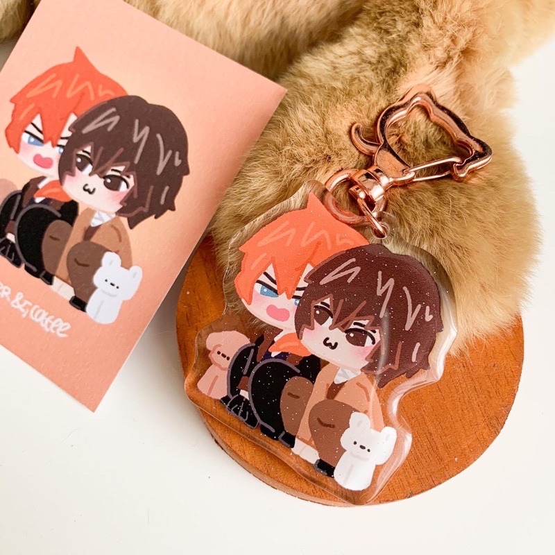 Jual SOFTBOY EPOXY GLITTER KEYCHAIN VOL.3 (ERURI, SATOSUGU, KUROKEN ...